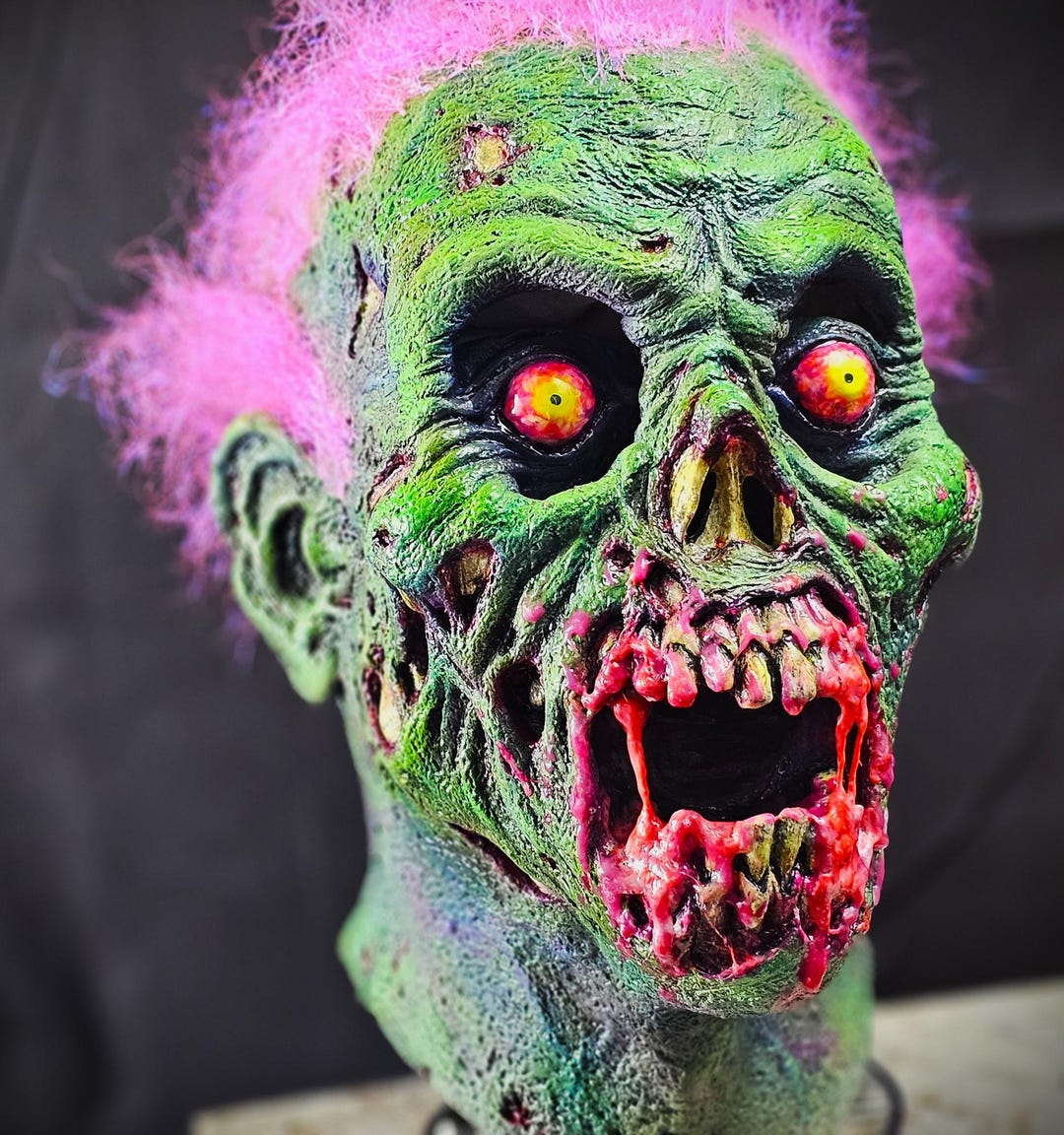 Halloween Mask - "revenant" (GLOW GHOUL Variant) Full Latex Mask - Etsy