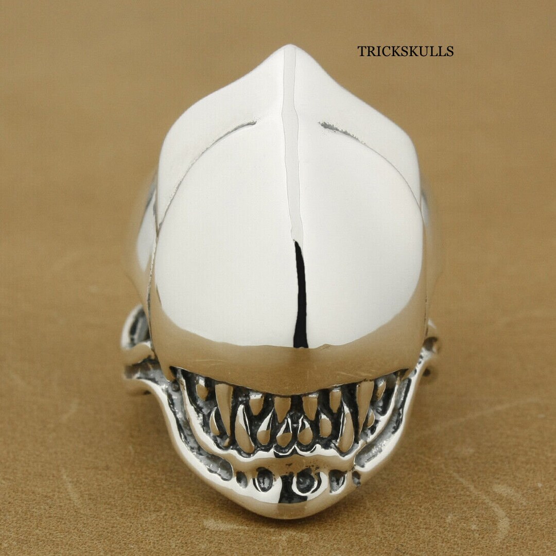 Alien Xenomorph 316 Stainless Steel Aliens AVP Ring Sizes 7 8 9 10 11 ...