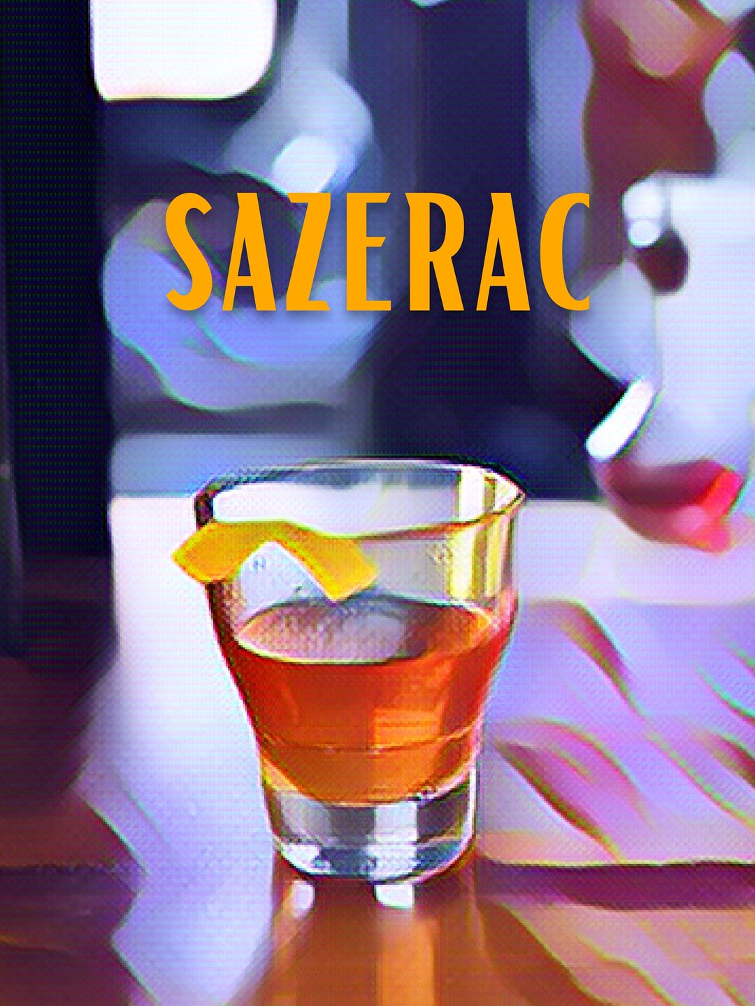 Sazerac Cocktail Poster Digital Download - Etsy