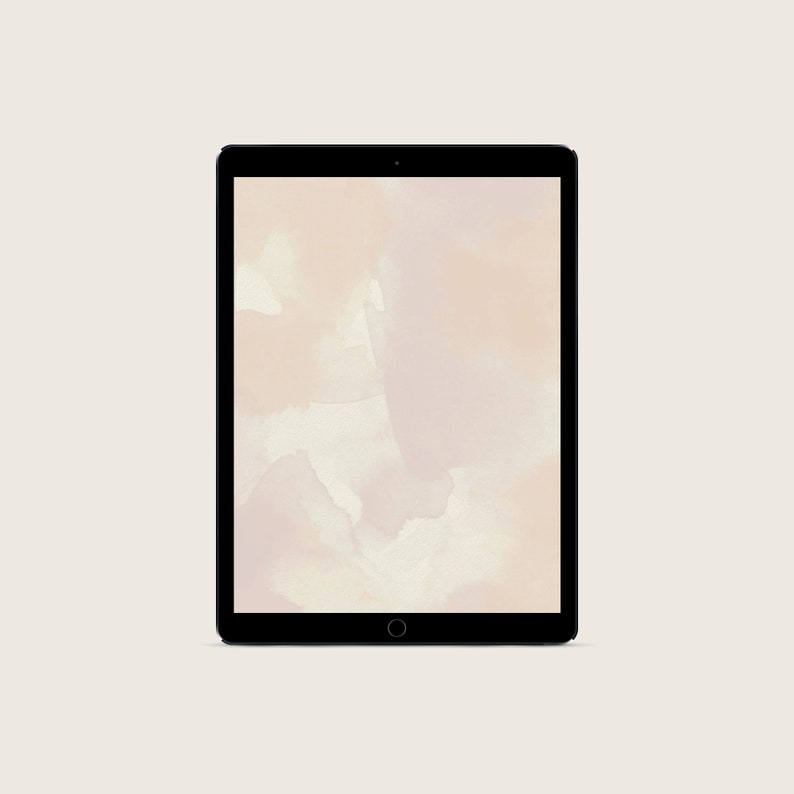 Beige Nude iPad Minimal Aesthetic Wallpaper, Tablet Background, Digital ...