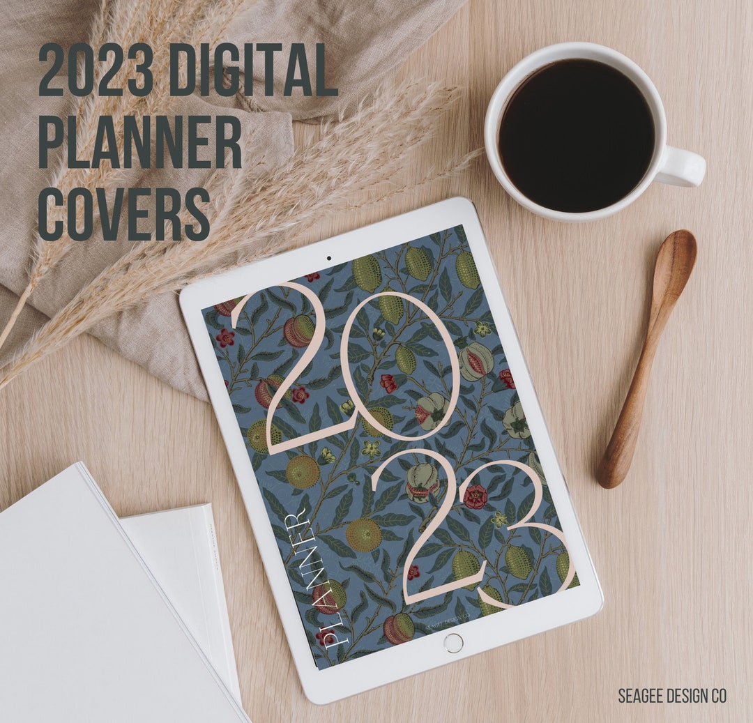 DIGITAL PLANNER COVERS 2023 Planner Cover Bundle Dark - Etsy