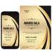 Company Award Gala | Annual Awards Gala | Gold and Black Stripe ...
