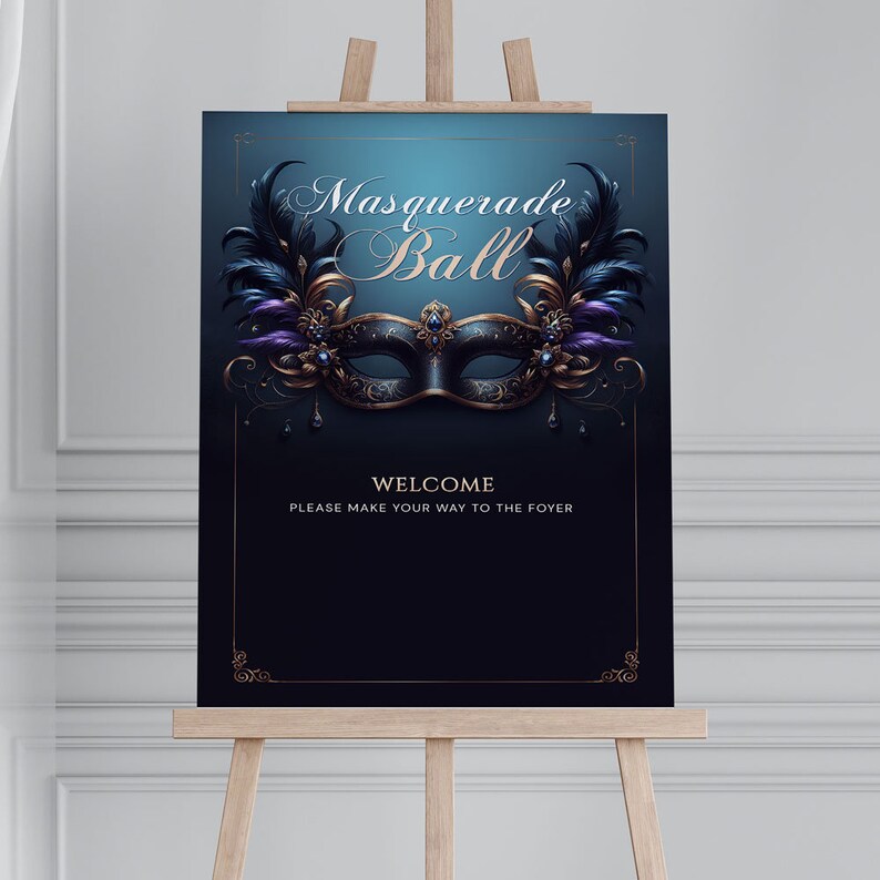 Masquerade Ball Invitation Bundle: Mask Party, Editable Templates ...