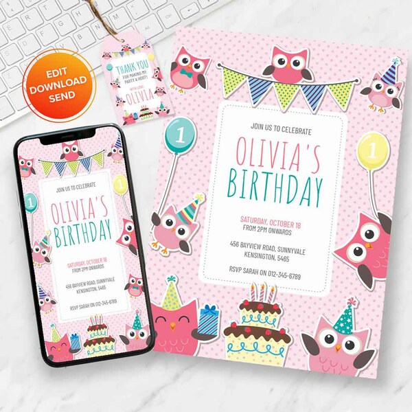 Owl Birthday Party - Etsy