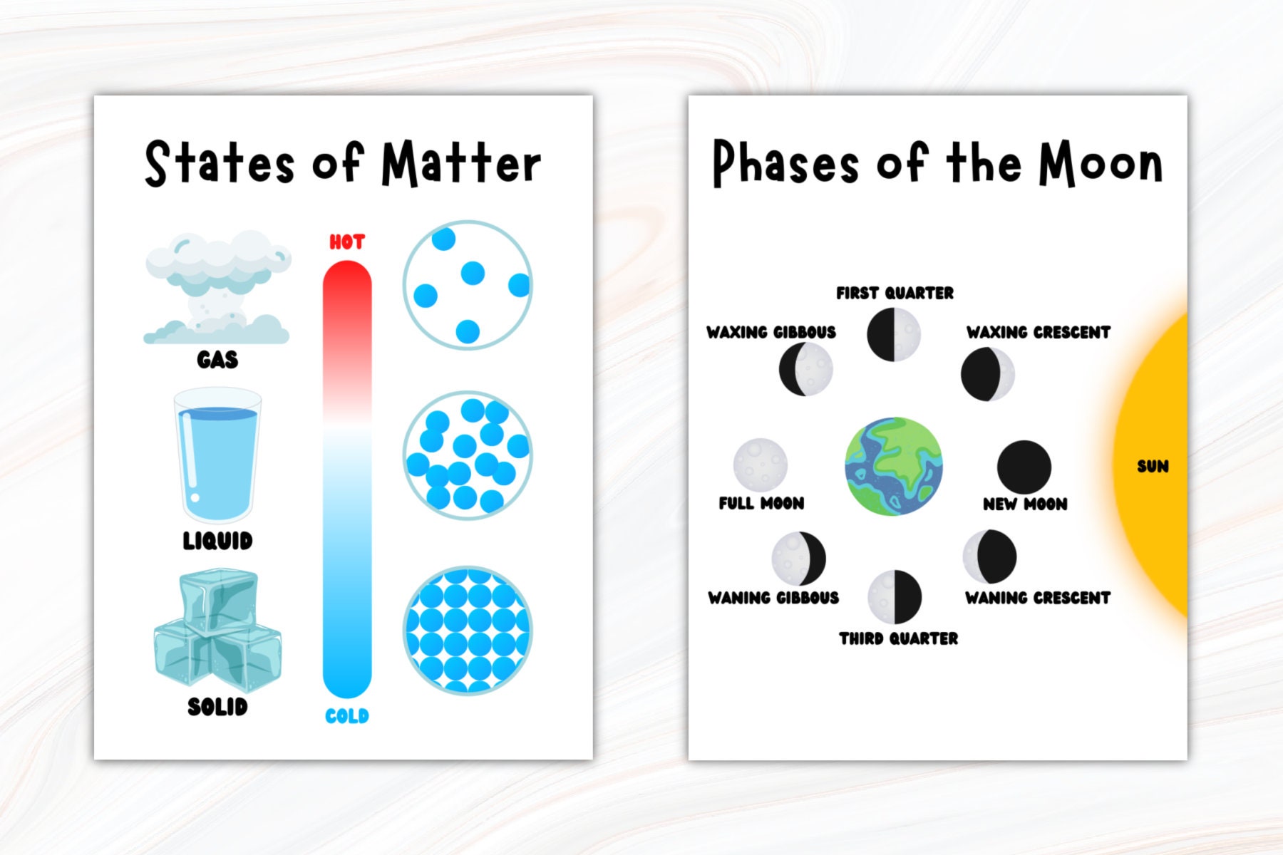 Science Posters Set: Educational Prints for Kids, Homeschool (digital ...