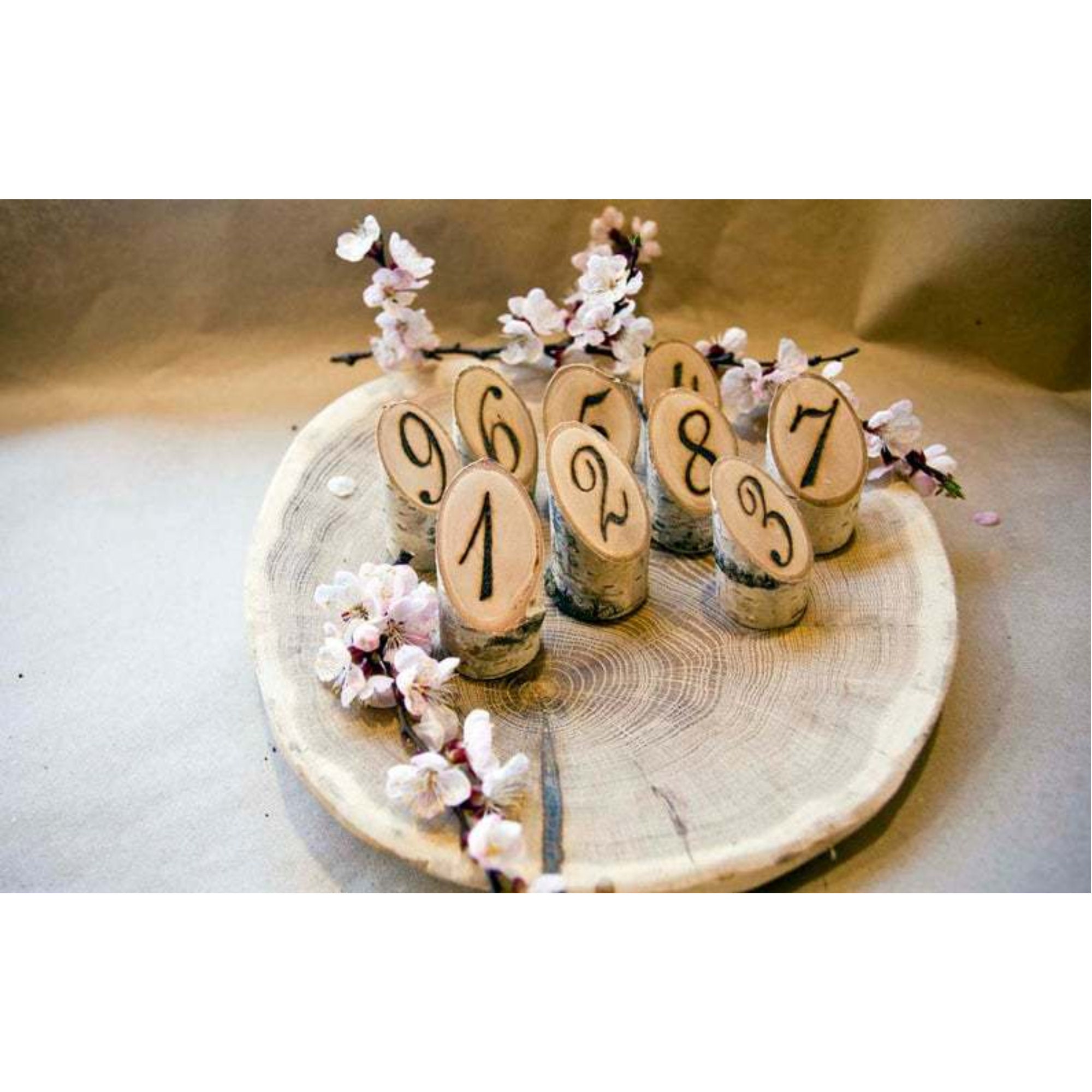 Wedding Wooden Seat Number Plate, Creative Personalized Dining Table ...