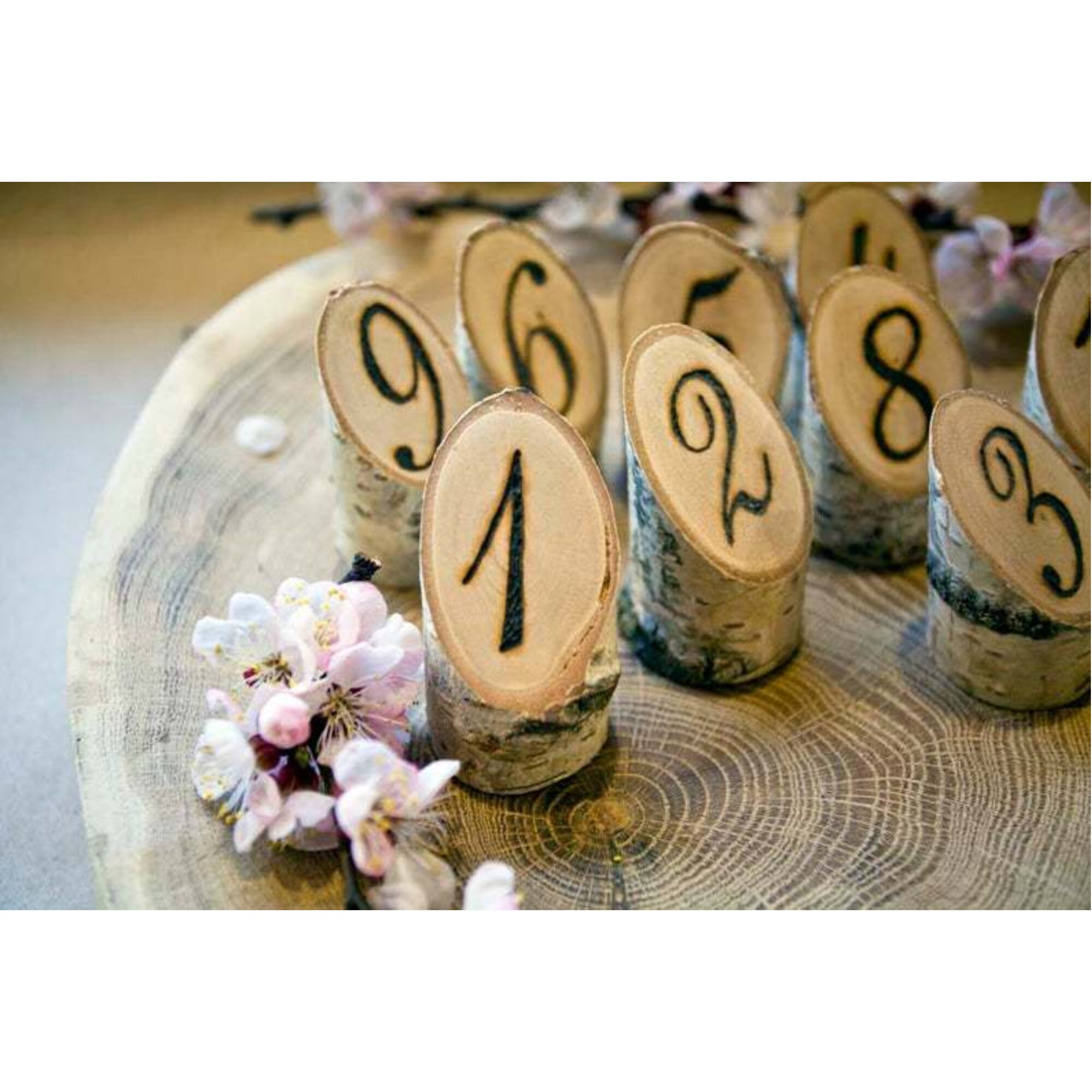 Wedding Wooden Seat Number Plate, Creative Personalized Dining Table ...
