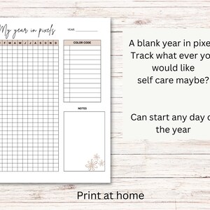 Year in Pixels, Mood Tracker, Sleep Tracker, Stress Tracker Journal ...
