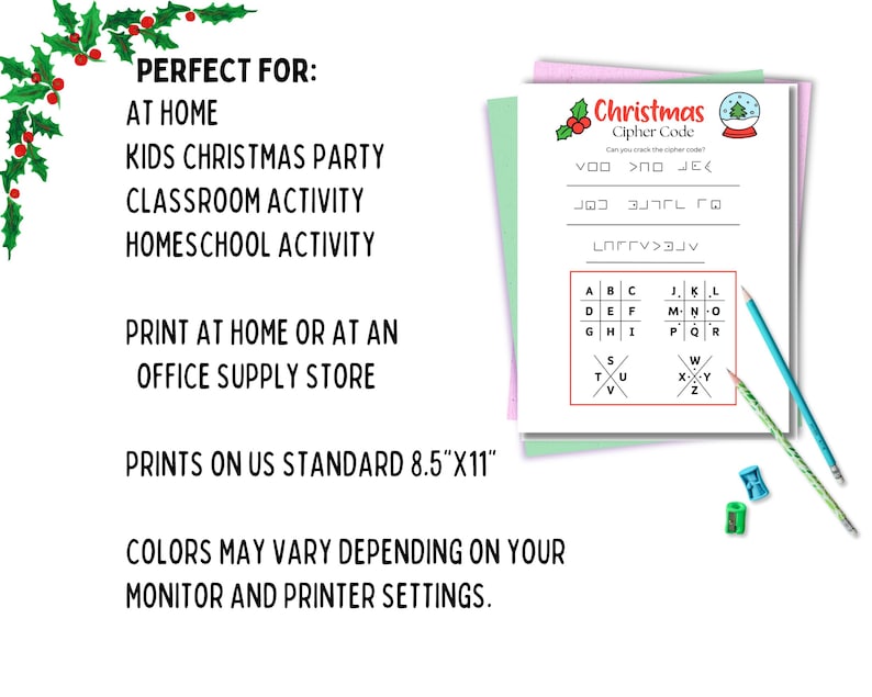 Printable Christmas Activities, Christmas Activity Pack, Christmas ...