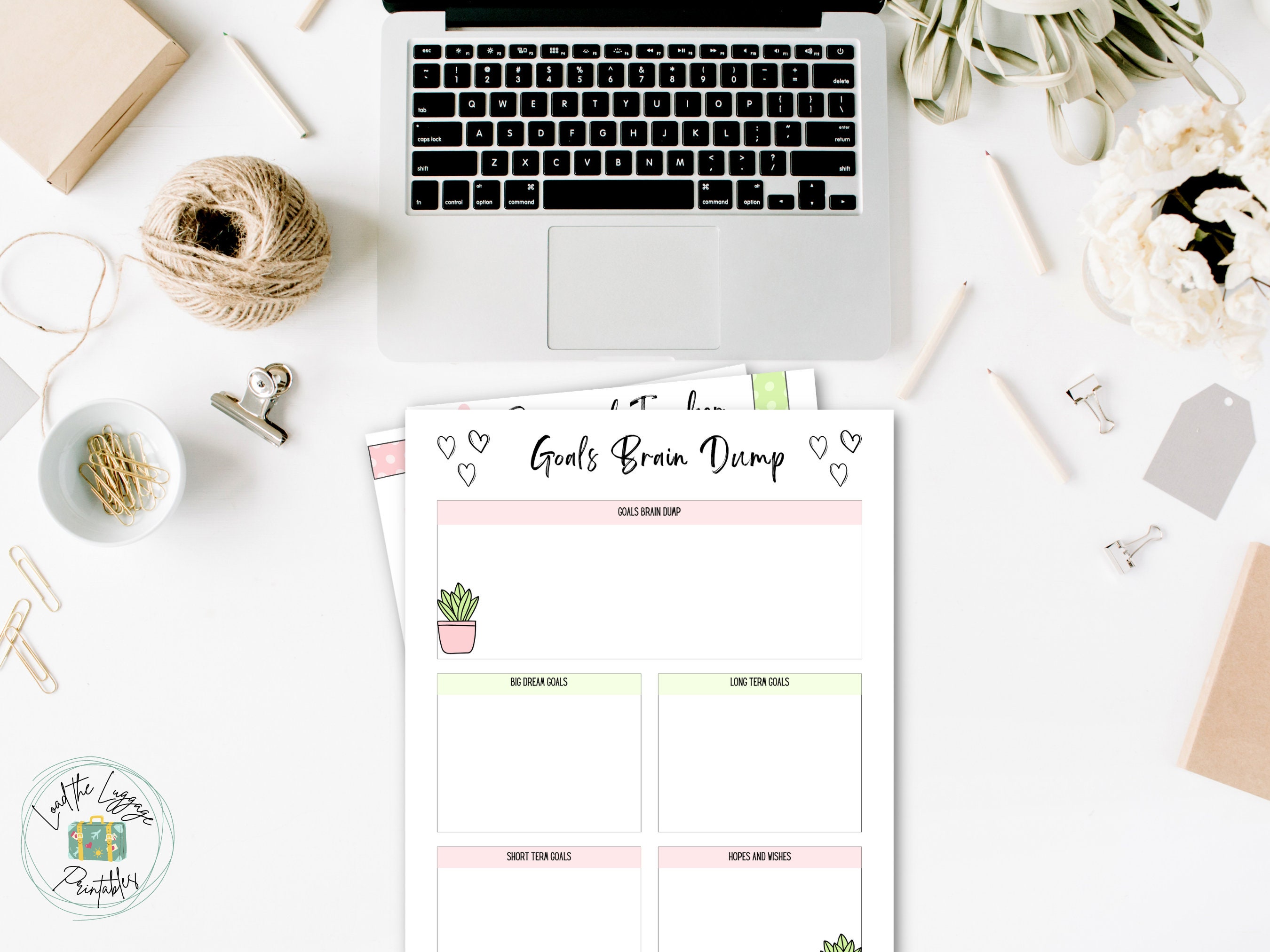 Brain Dump Printable, Brain Dump Planner, Idea Journal, Thought Planner ...