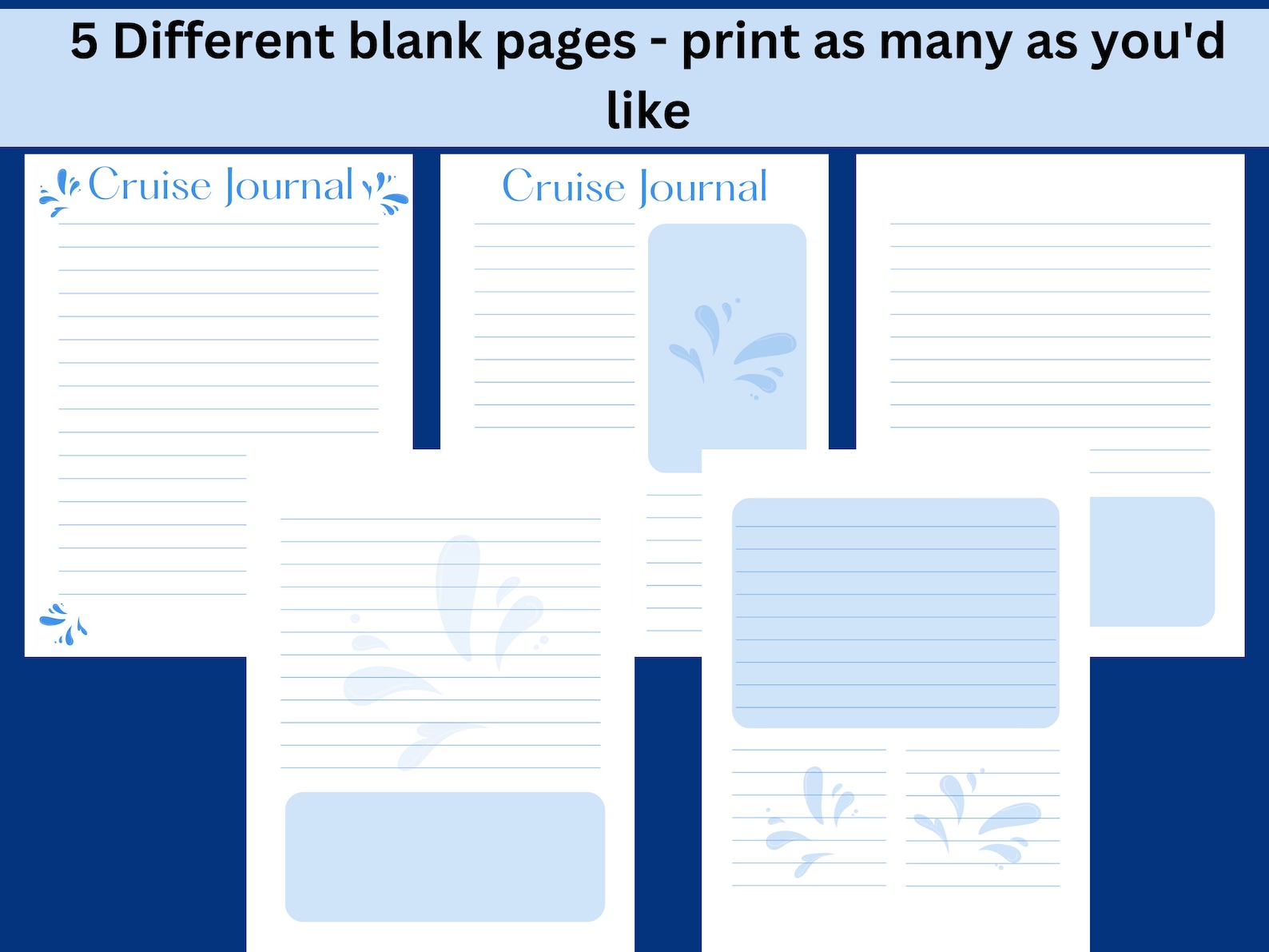 Cruise Journal Printable Cruise Journal Vacation Journal - Etsy