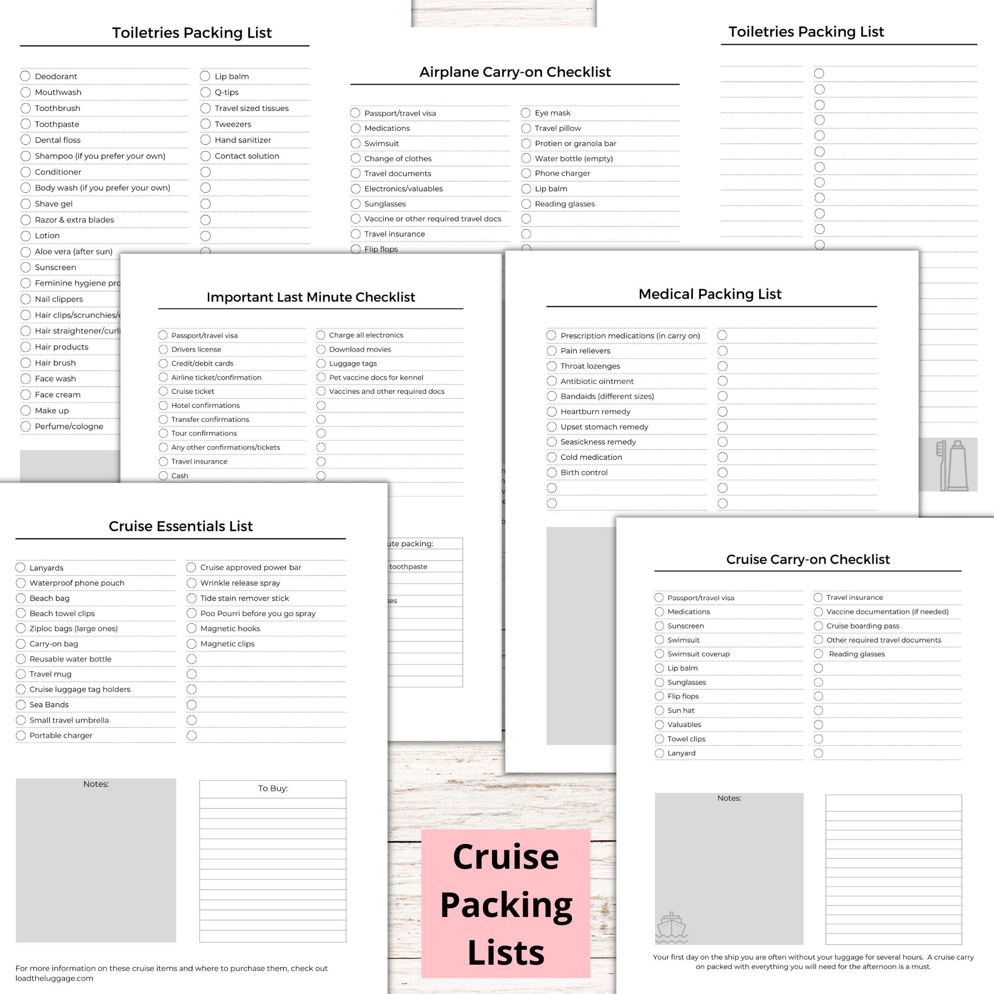 Printable Cruise Planner, Cruise Planning, Cruise Kit, Cruise Journal ...