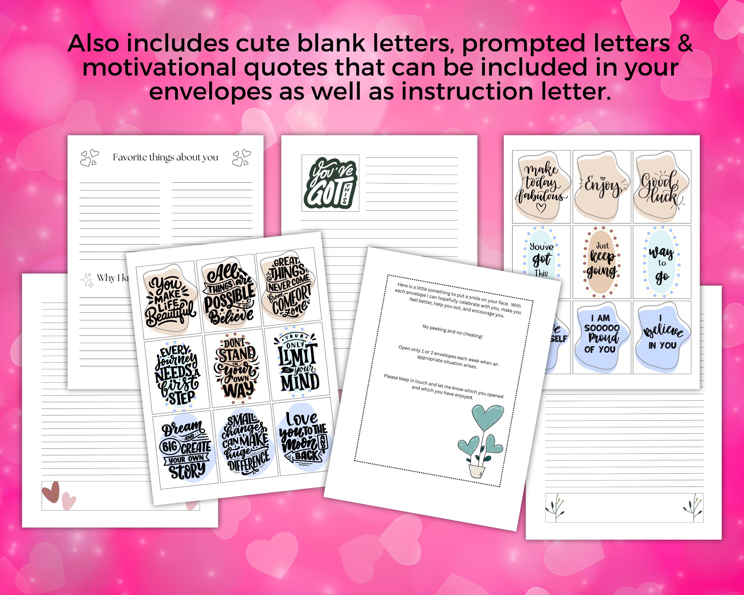 Open When Envelope Labels, Open When Cards, Open When Printable College ...
