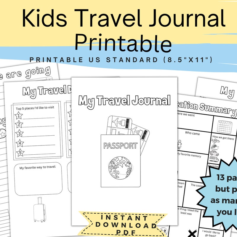 Travel Journal - Etsy