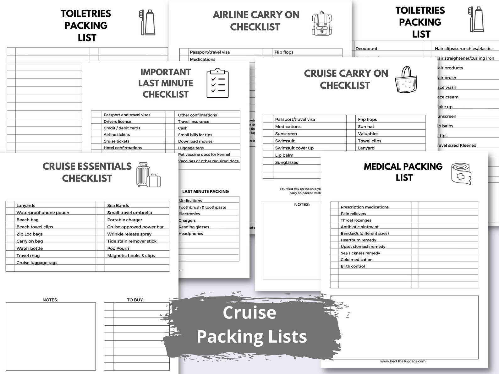 Cruise Planner, Cruise Planning Kit Printable, Cruise Planner Printable ...