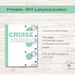 Printable Cruise Journal, Travel Journal, Cruise Journal, Vacation ...