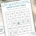 Printable Winter Activity Bingo, Winter Bingo Game, Winter Bucket List ...