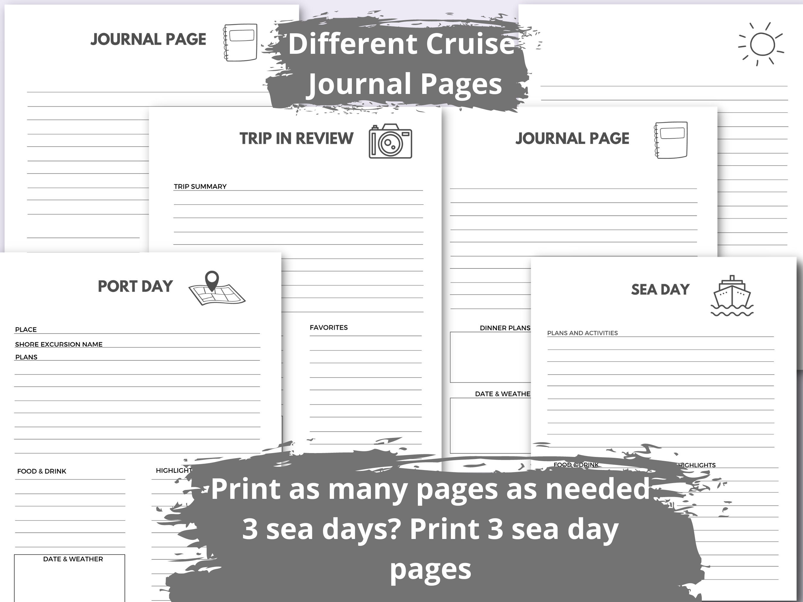 Cruise Planner, Cruise Planning Kit Printable, Cruise Planner Printable ...