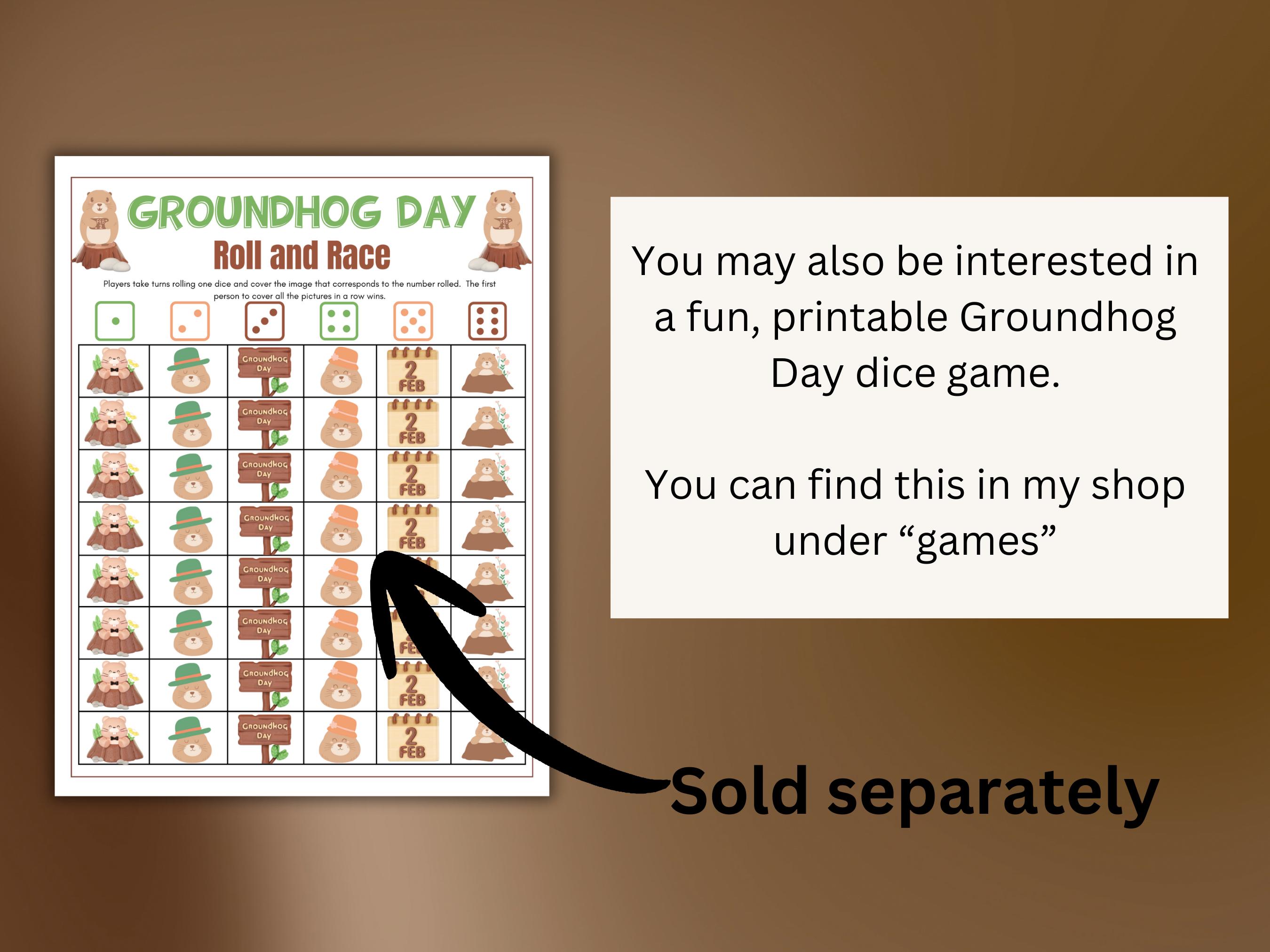 Groundhog Day Activity Placemats for Kids, Groundhogs Day Coloring ...