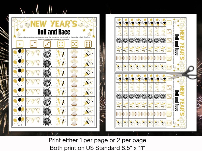Family New Years Games, New Years Eve Game, New Years Game Kids, Nye ...