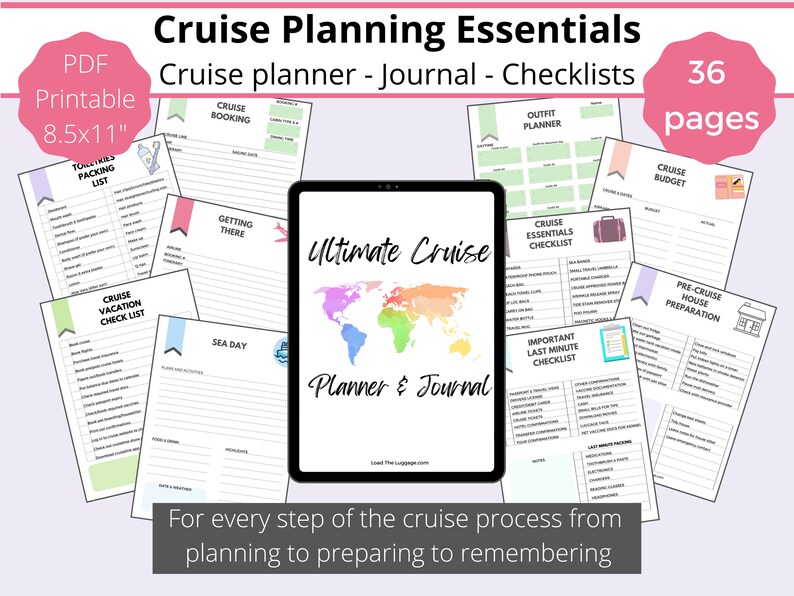 Cruise Planner Instant Download Cruise Planning Kit - Etsy