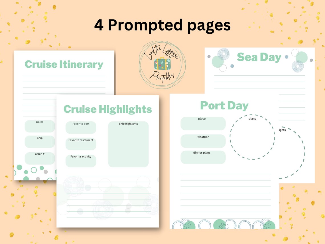 Printable Cruise Journal Travel Journal Cruise Journal - Etsy