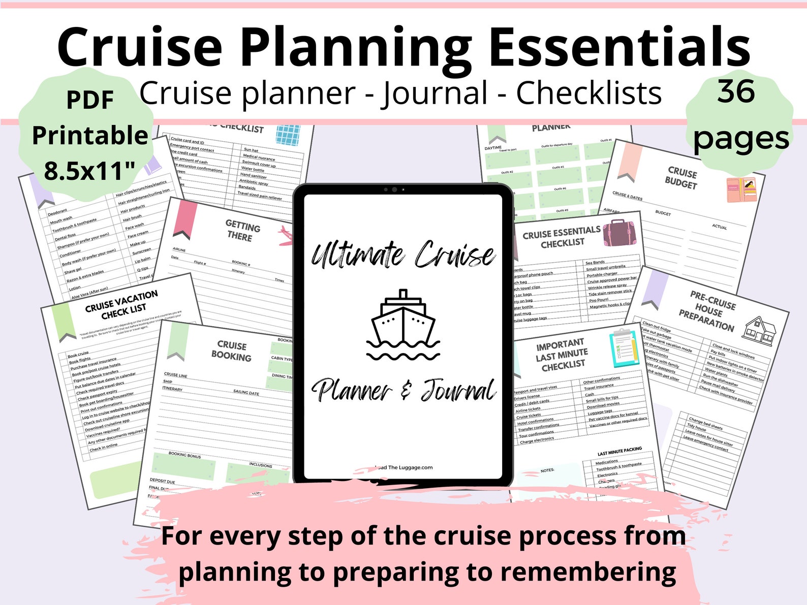 Cruise Planner Instant Download Cruise Planning Kit - Etsy