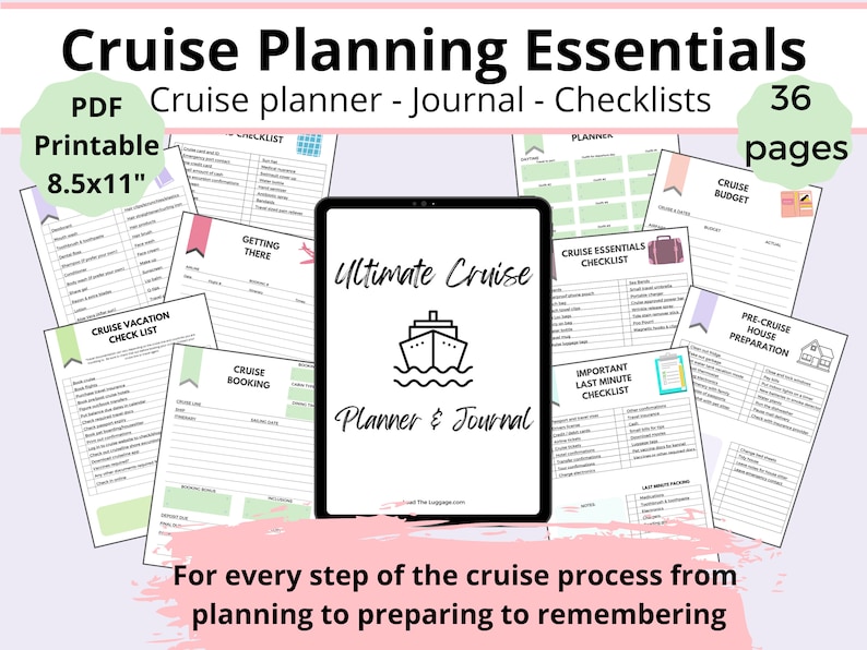 Cruise Planner Instant Download Cruise Planning Kit - Etsy