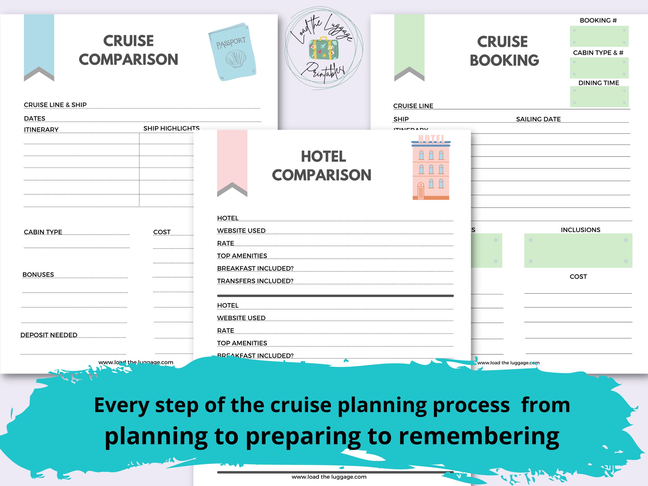 Cruise Planner Instant Download Cruise Planning Kit - Etsy Canada