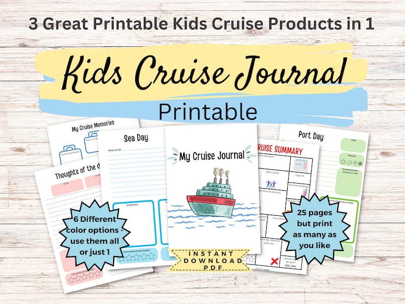 Kids Cruise Bundle Cruise Kids Kids Cruise Journal Cruise - Etsy