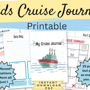 Kids Cruise Journal Printable Cruise Journal for Kids Kids - Etsy