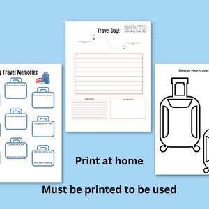 Kids Travel Journal, Travel Diary, Printable Vacation Journal, Teen ...