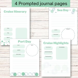 Printable Cruise Journal, Travel Journal, Cruise Journal, Vacation ...