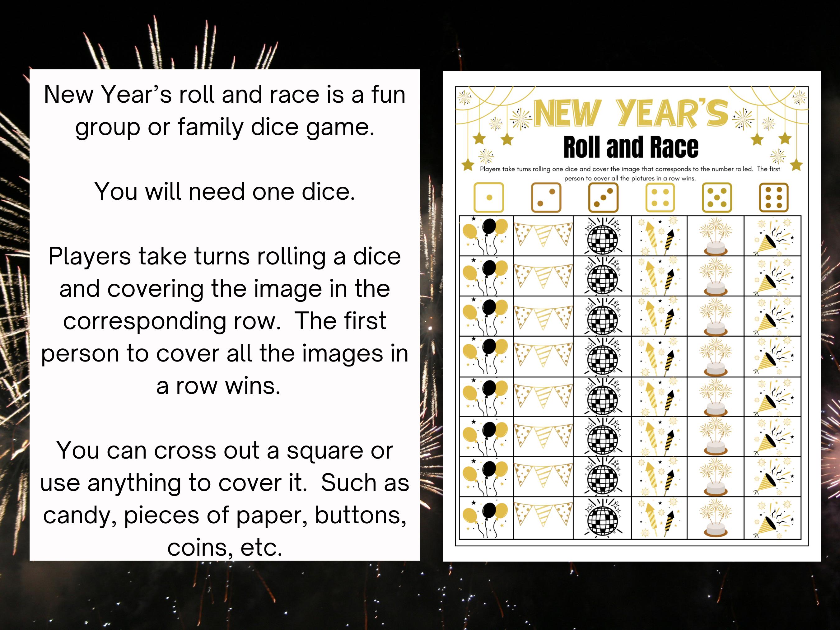 Family New Years Games, New Years Eve Game, New Years Game Kids, Nye ...