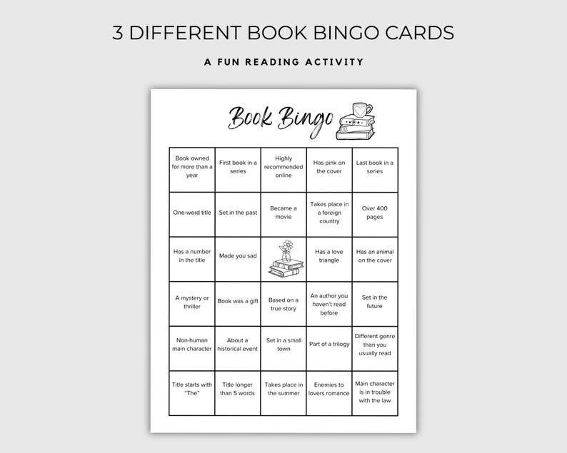 Book Bingo, Tbr Printable, Reading Game, Reading Bingo, Reading ...