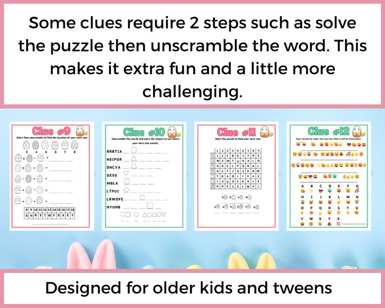 Teen Easter Scavenger Hunt, Easter Escape Room, Indoor Treasure Hunt ...