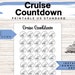 Cruise Countdown, Printable Cruise Countdown, Cruise Tracker, Cruise ...
