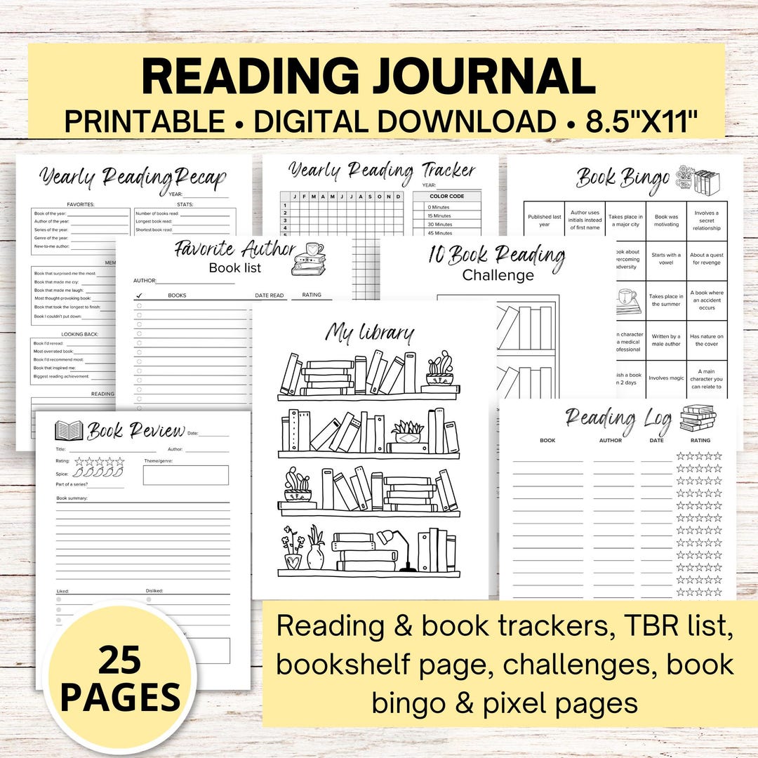Reading Journal, Tbr Journal, Book Bingo, Reading Goals, Tbr Challenge ...