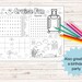 Printable Kids Cruise Activity Placemat, Kids Travel Activity, Cruise ...