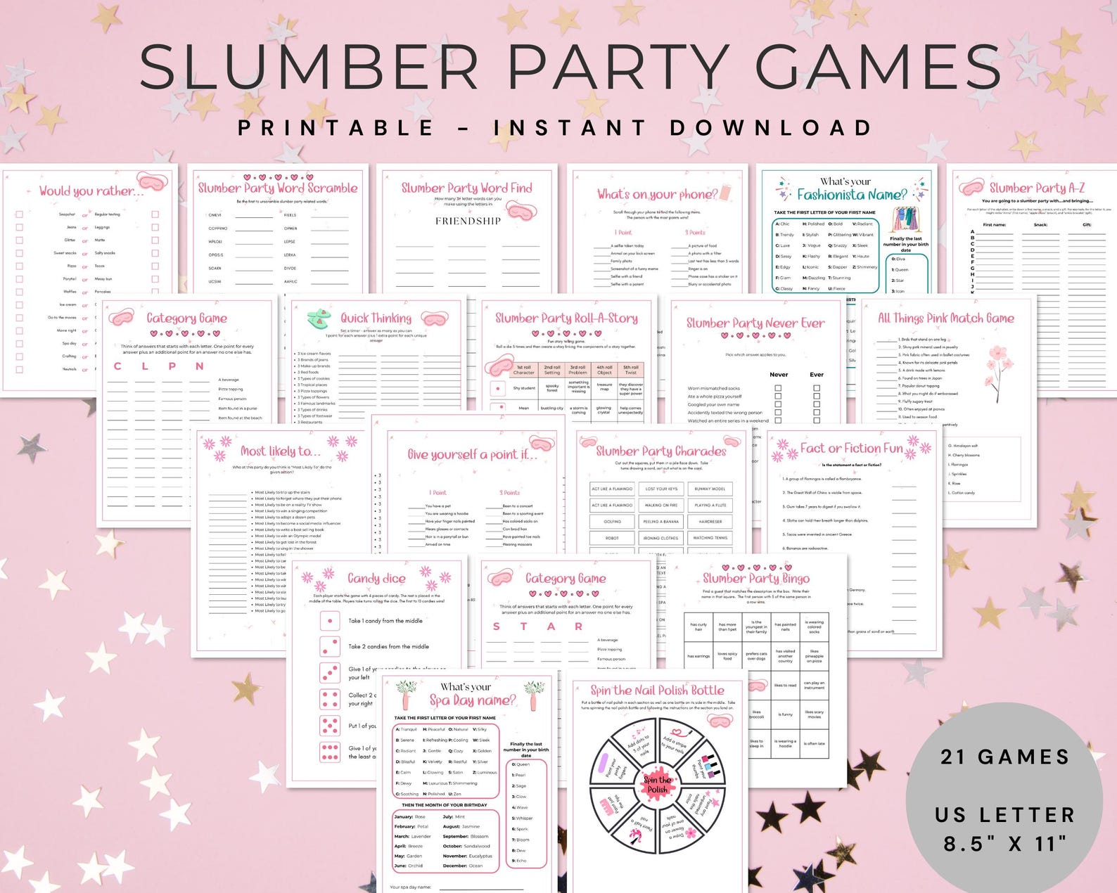 Slumber Party Games, Sleepover Games, Pajama Party Games, Teen ...