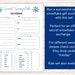 Secret Snowflake Questionnaire, Secret Snowflake, Holiday Gift Exchange ...