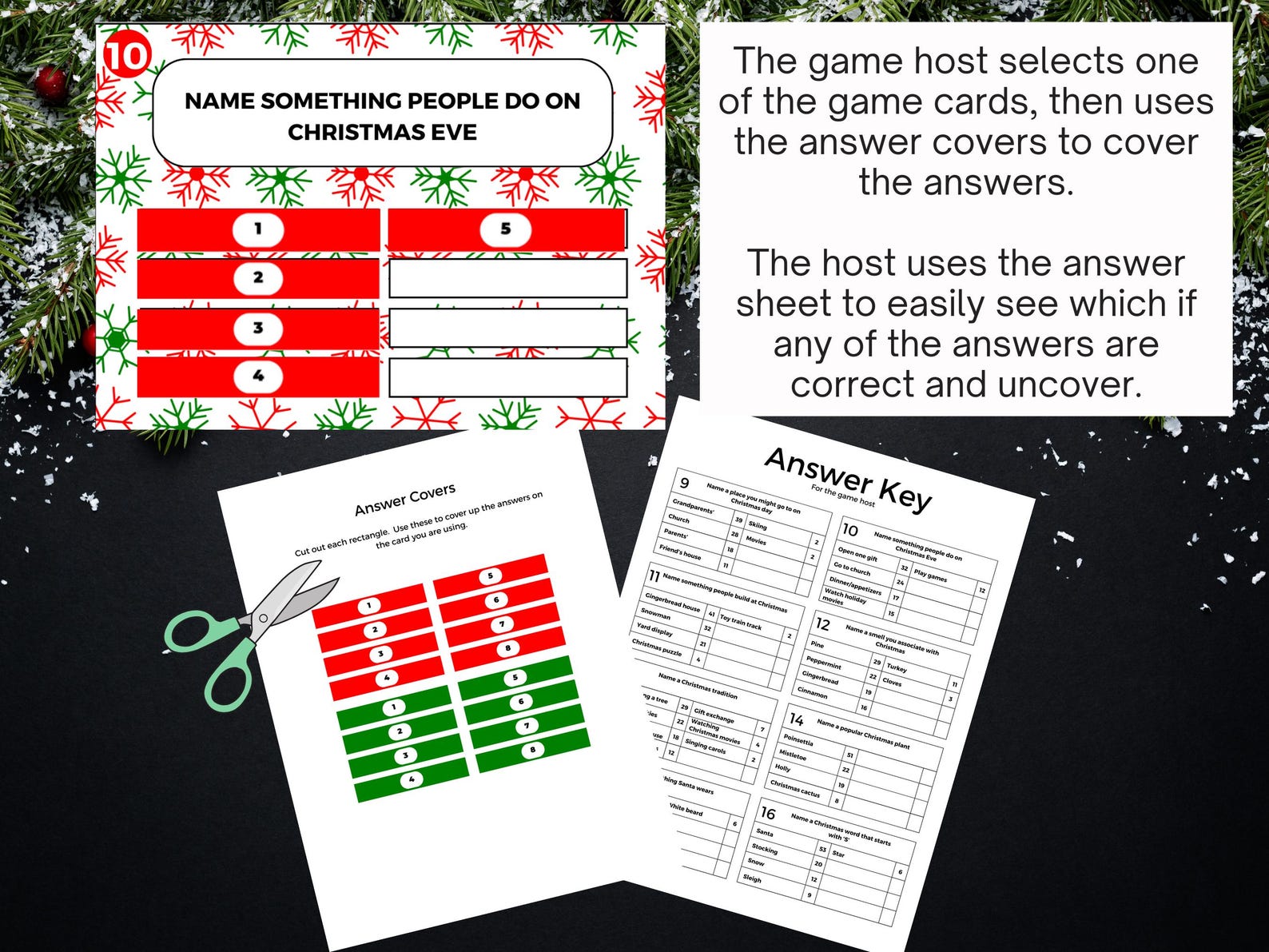 Christmas Friendly Feud, Holiday Feud, Christmas Games for Large Group ...
