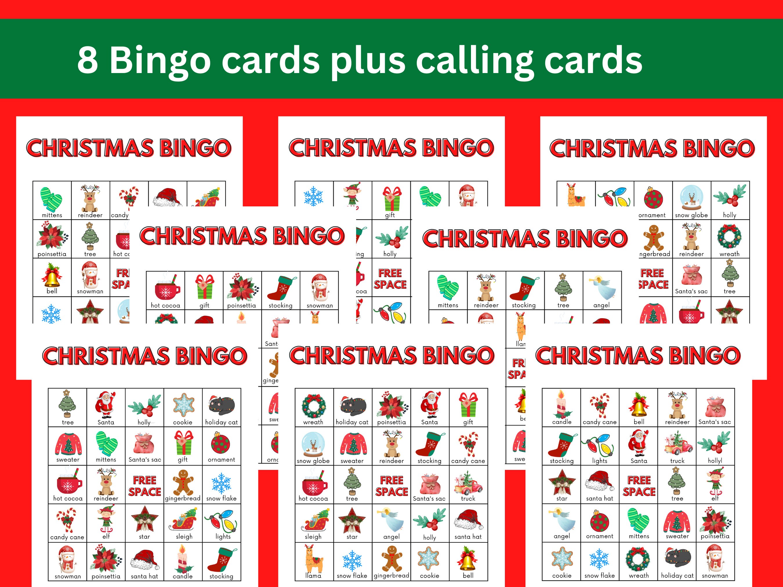 Christmas Bingo Kids Christmas Activity Christmas Printable - Etsy