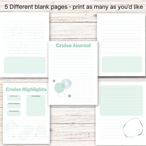 Printable Cruise Journal, Travel Journal, Cruise Journal, Vacation ...
