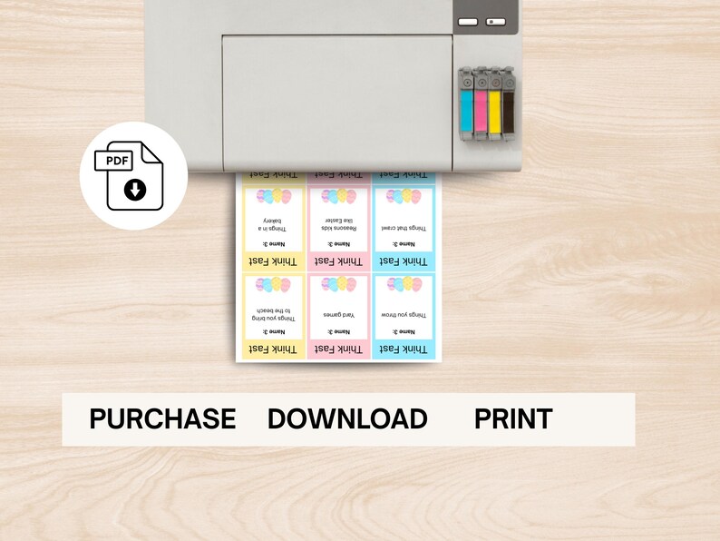 Easter Think Fast Game, Easter Family Games, Printable - Etsy Canada