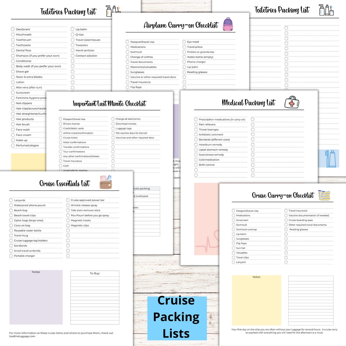 Cruise Organizer, Cruise Planner, Cruise Planning, Printable Cruise ...