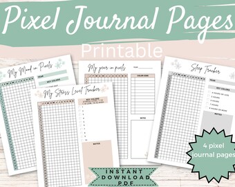 Year in Pixel Pages - Etsy