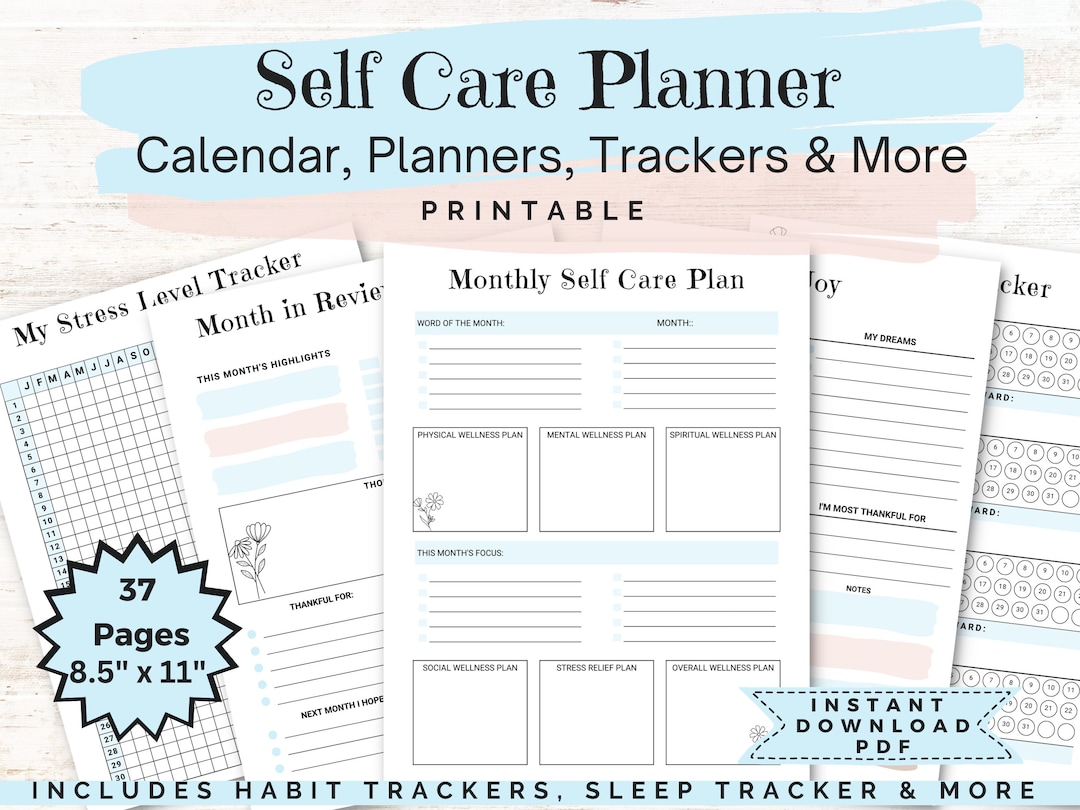 Selfcare Planner, Self Love Planner, Self Care Diary, Self Care ...