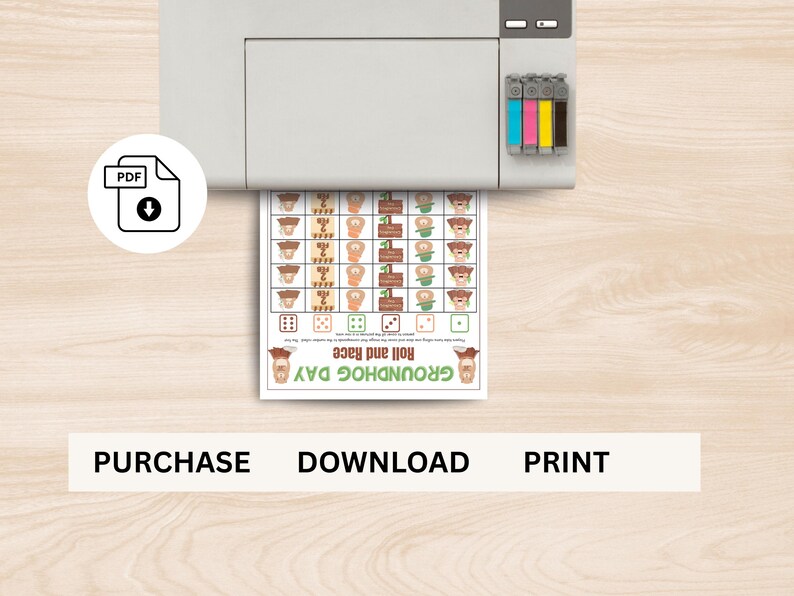 Groundhog Day Game, Printable Groundhogs Day Activity for Kids, Roll ...