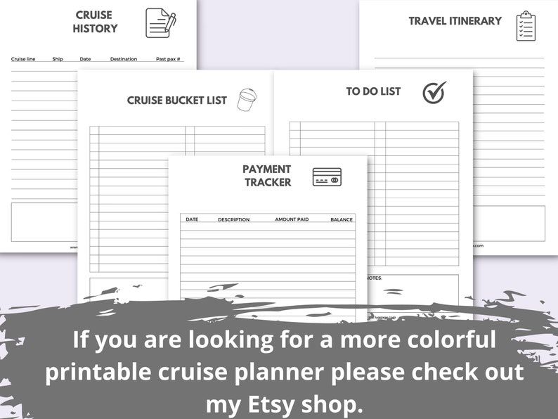 Cruise Planner, Cruise Planning Kit Printable, Cruise Planner Printable ...